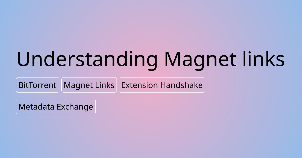 Understanding Magnet links